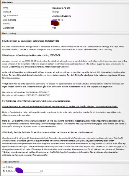 Kundträff om inlösen av aktier i Dala Energi | Leksands Sparbank